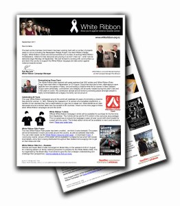 September White Ribbon Newsletter. | White Ribbon New Zealand