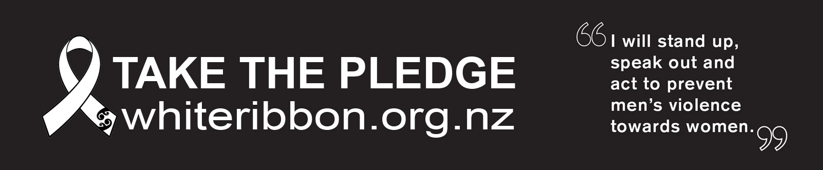 The Pledge | White Ribbon New Zealand